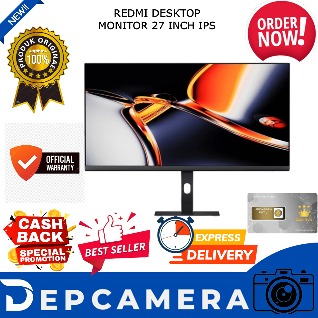 Jual Redmi Desktop Monitor Ultra HD 4K IPS Low Blue Light 60Hz 27 Inch - A27U | Shopee Indonesia
