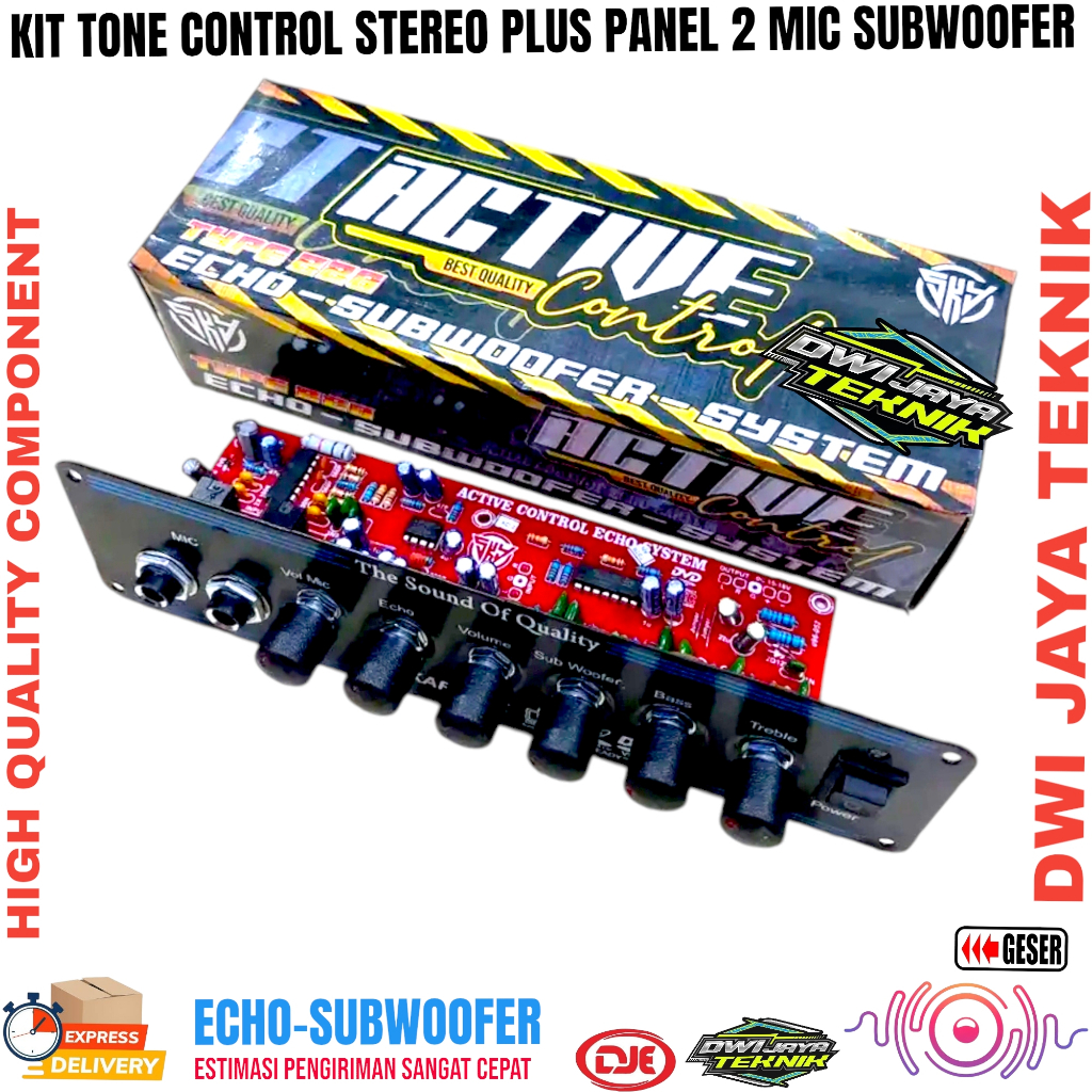 Jual Kit Stereo Tone Control Plus Panel 2 mic Echo | Shopee Indonesia