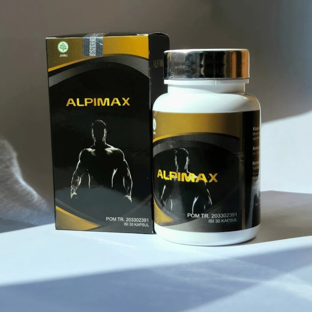 Jual Alpimax Kapsul Herbal Obat Kuat Pria Perkasa Tahan Lama Original 100% | Shopee Indonesia