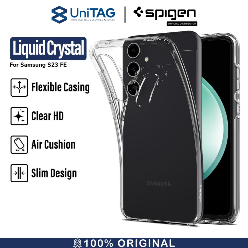 Jual Case Samsung Galaxy S23 FE Spigen Liquid Crystal Slim Clear TPU ...