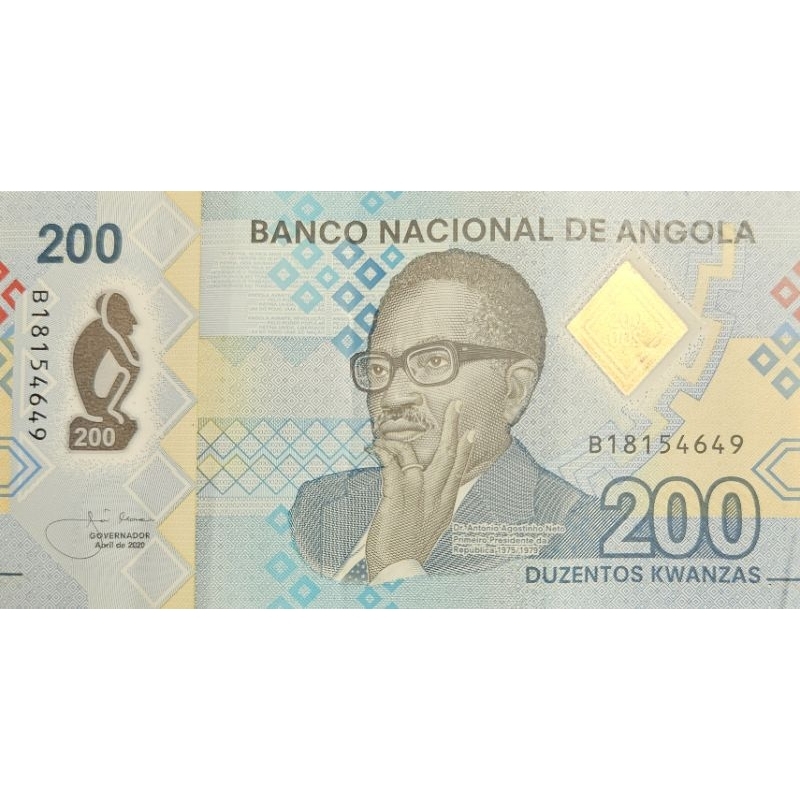Jual Uang Asing Polymer Negara Angola 200 Kwanzas New Edition Tahun ...