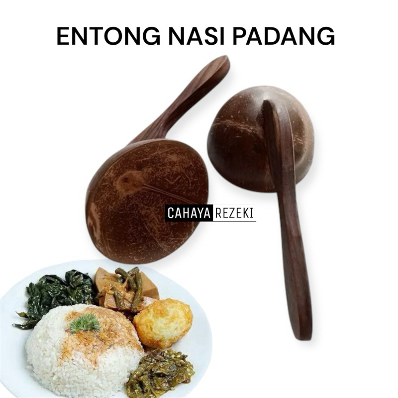 Jual Centong Nasi Padang Batok Kepala / Centong Nasi Padang / Entong ...