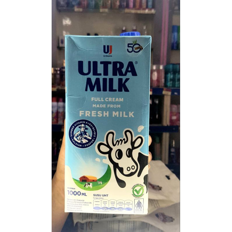 Jual Ultra Milk 1 L Susu UHT Variant Full Cream | Shopee Indonesia