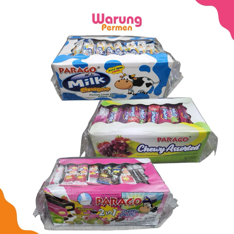 Jual PARAGO Permen Susu Sapi Jadul 80 Pcs / Parago Milk Chewy Candy ...