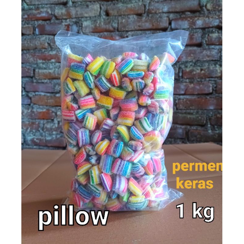 Jual permen PILLOW Rainbow los 1kg | Shopee Indonesia