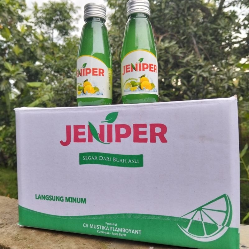 Jual JENIPER jeruk nipis peras siap minum TONIK isi 10 botol per 100ml ...