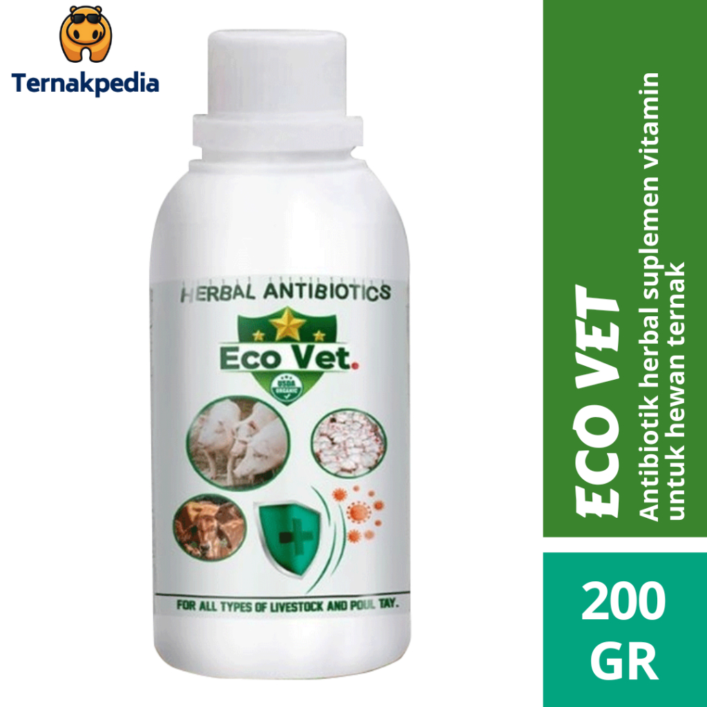 Jual Eco Vet Herbal Antibiotik 200 gram - Ecovet By Garden - Ecovet ...
