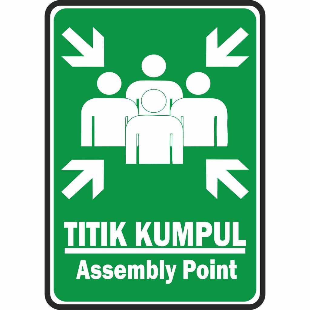 Jual Stiker Rambu Titik Kumpul / Assembly Point | Shopee Indonesia
