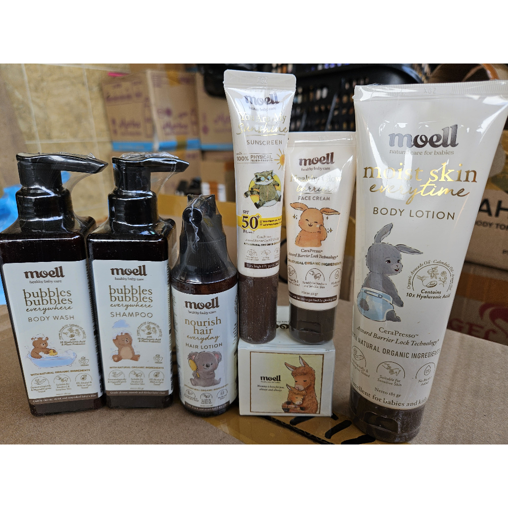 Jual Moell Hair Lotion / Moell Body Lotion / Moell Balm / Moell Shampoo ...