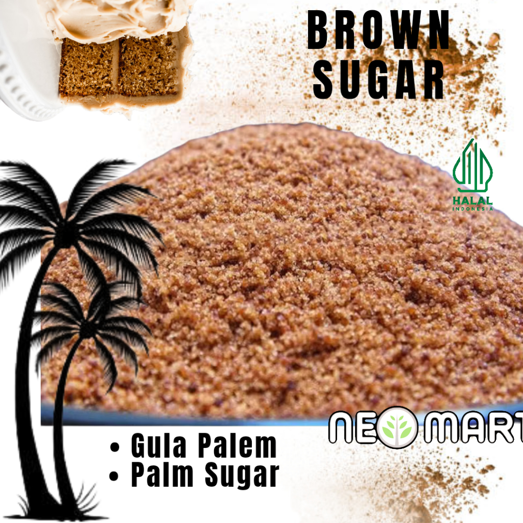 Jual BROWN SUGAR 500 gram (1/2kg)/ PALM SUGAR/ Gula Rujak Bangkok/ GULA ...