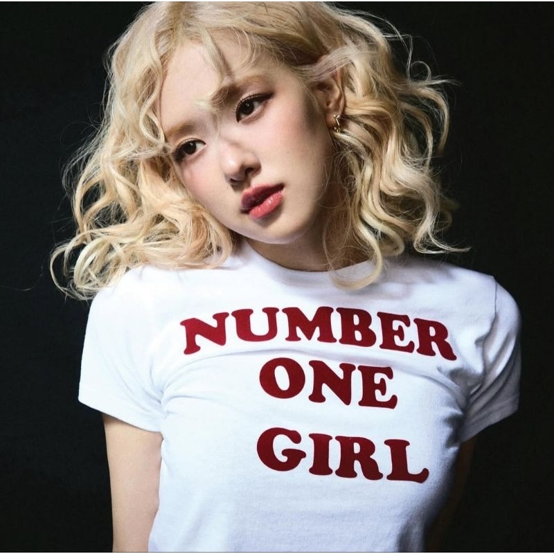 Jual Tshirt Rose BlackPink "Number One Girl" Baju Blackpink Rose Kaos ...