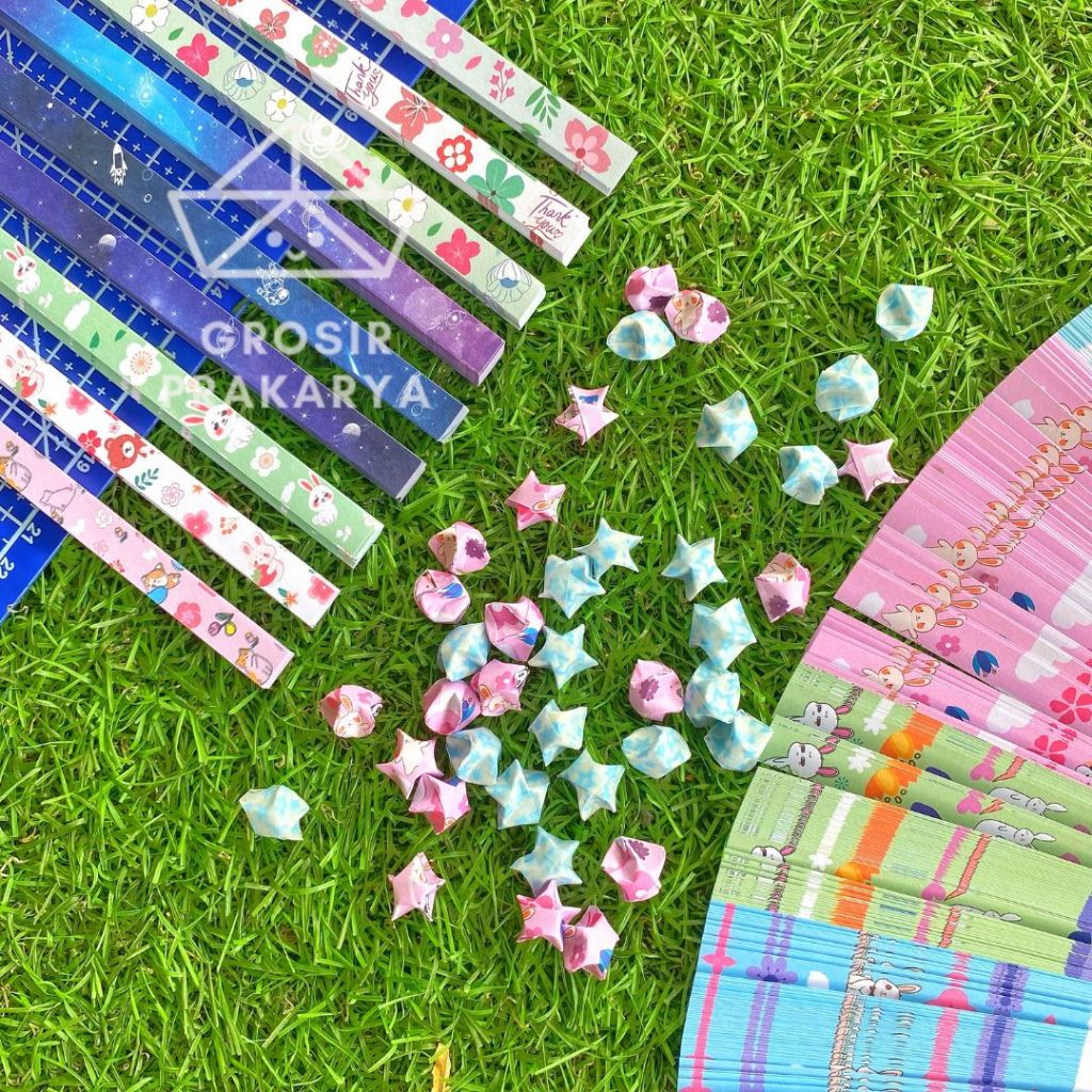 Jual Star Paper Kertas Bintang Karakter Warna Warni Starpaper Animal ...