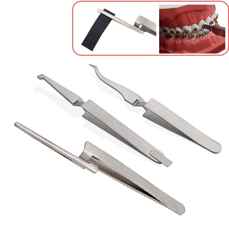 Jual Dental Bracket Tweezer Buccal Tube Bonding Tweezer Holder Forcep ...