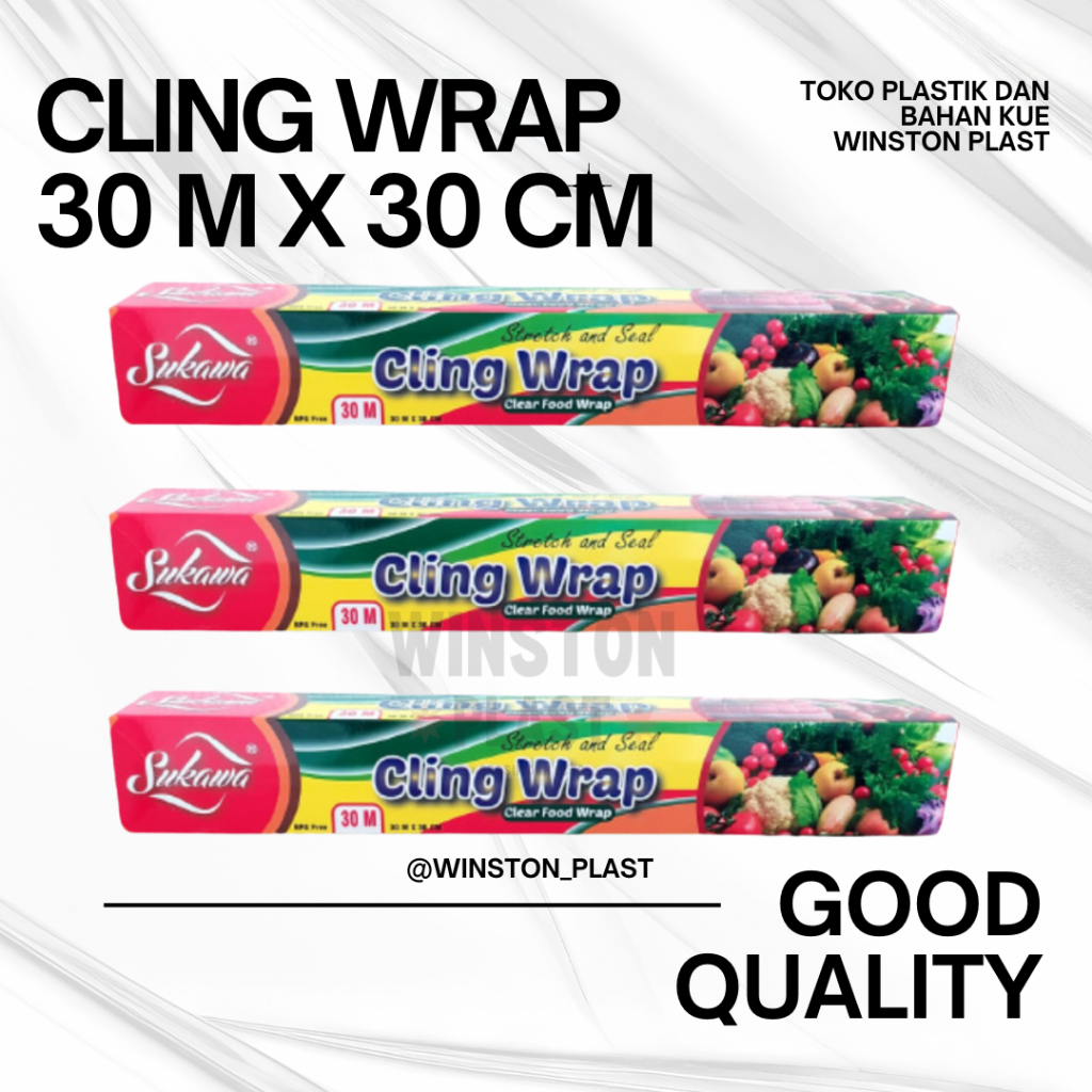 Jual Cling Wrap Plastik Wrap Wrapping Makanan 30m x 30cm Food Grade ...