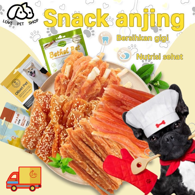 Jual Snack Anjing Makanan Anjing Lezat | Potongan Ayam dan Daging Sapi ...