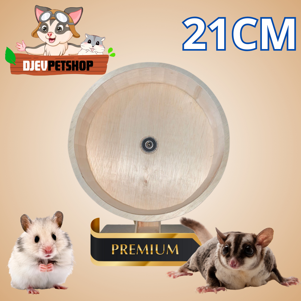 Jual DJEVPETSHOP Kincir Kayu 21cm Hamster Sugar Glider Mainan lari ...