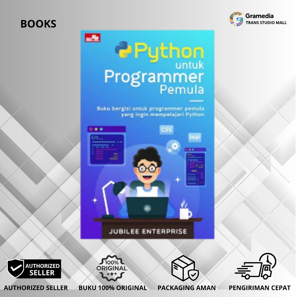 Jual Gramedia Bandung TSM - Buku Best Seller BB20 - Python untuk Programmer Pemula | Shopee ...