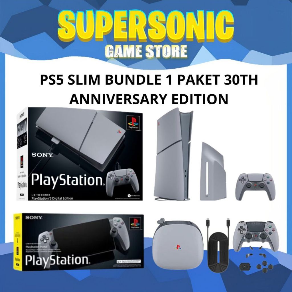 Jual PS5 Slim Digital Limited Edition 30th Anniversary Bundle 1 Paket ...