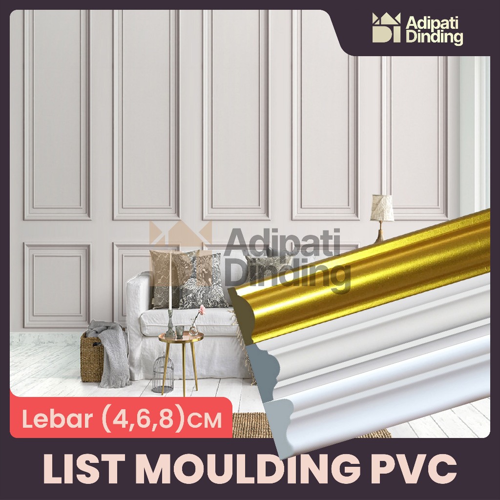 Jual Adipati Dinding - List Moulding / Wall Moulding Bahan PVC Premium ...