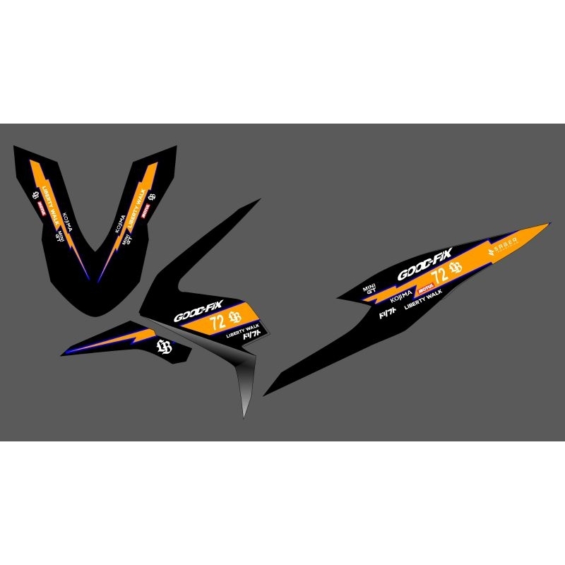 Jual STRIPING STICKER TRANSPARAN BEAT DELUXE/STREET DESIGN LWBK LIVERY ...