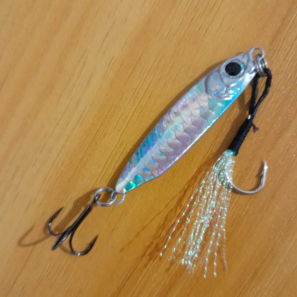 Jual Umpan Kwaci Hooked Jig 7gr 10gr 15gr 20gr Metal Jig Treble Assist Hook Umpan Casting Micro ...