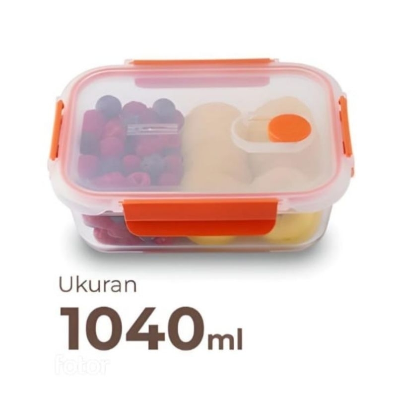 Jual GLASS FOOD CONTAINER INDOMARET 1040ML | Shopee Indonesia