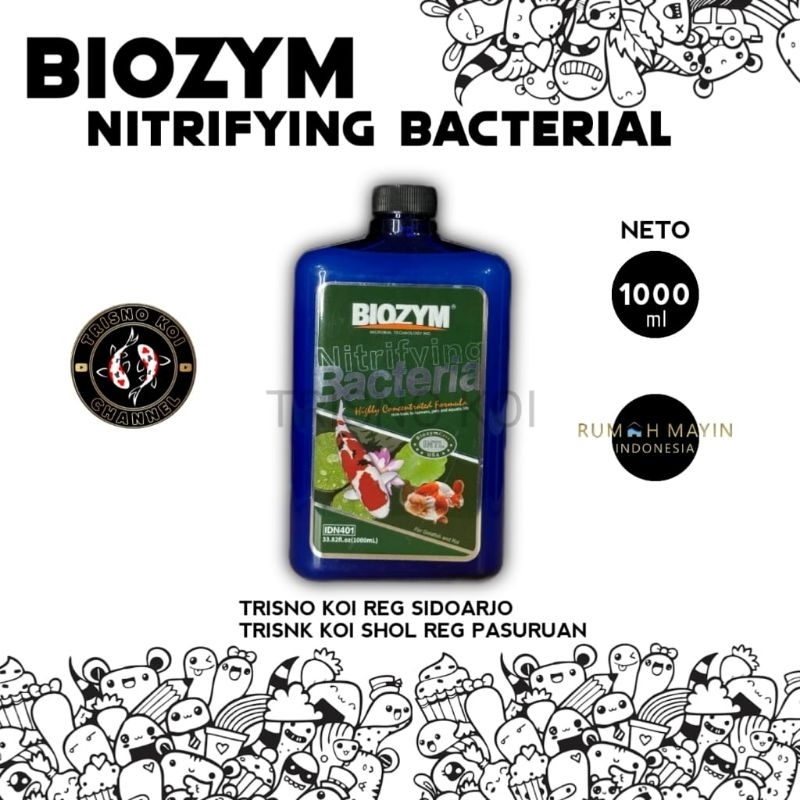Jual BIOZYM Koi & Goldfish Nitrifying Bacteria Highly Concentrate Formula Bakteri Starter ...
