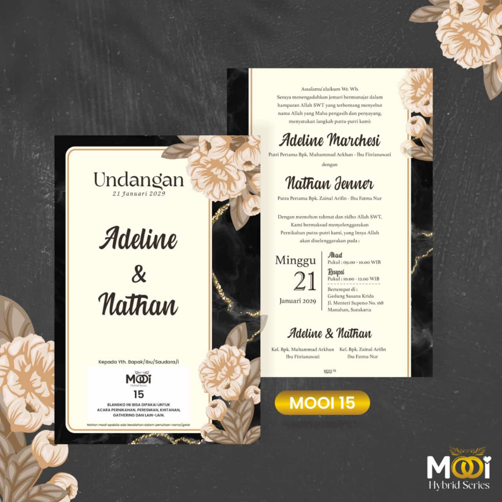 Jual Blangko Undangan Zigna MOOI 15 | Blangko Undangan | Kertas ...