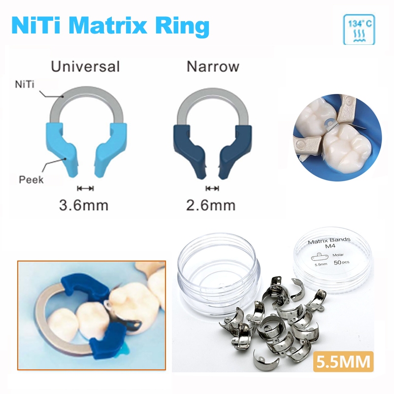 Jual NITI Dental Sectional Matrix System Sectional Contoured Matrix ...