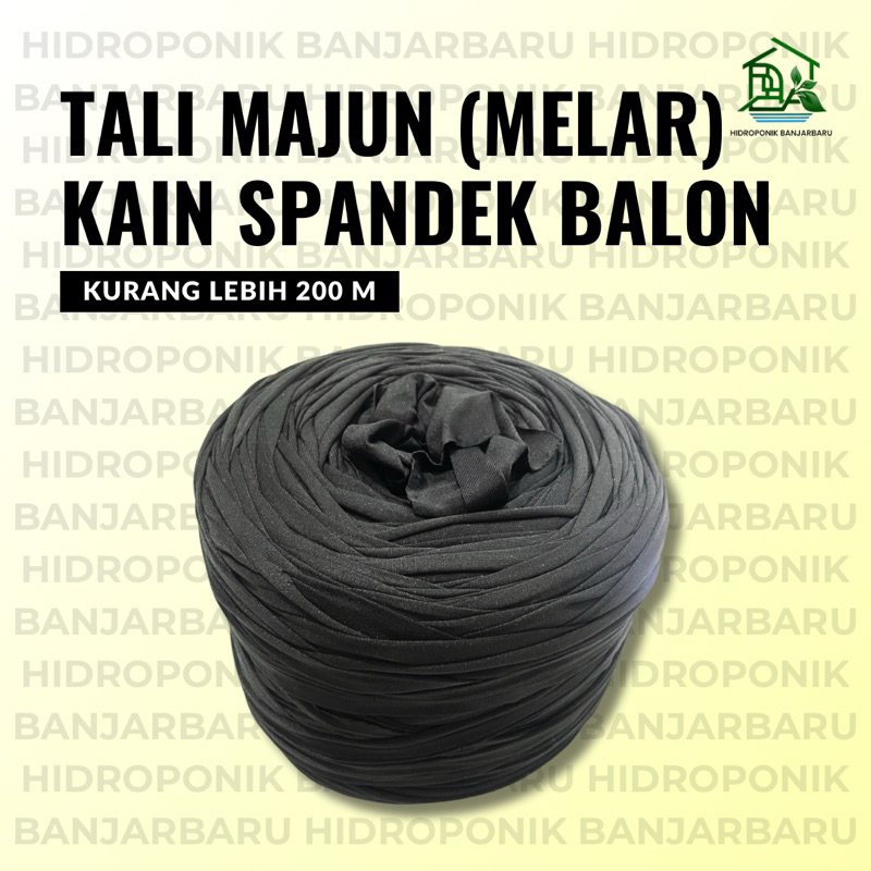 Jual TALI MAJUN KAIN SPANDEK BALON (MELAR) PANJANG 200 METER | Shopee ...