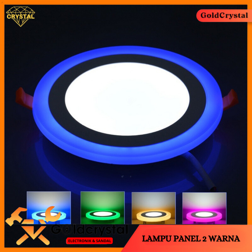 Jual Downlight LED Panel IB 2 Warna 3+3W/6+3W /12+4W Bulat Tengah Putih ...