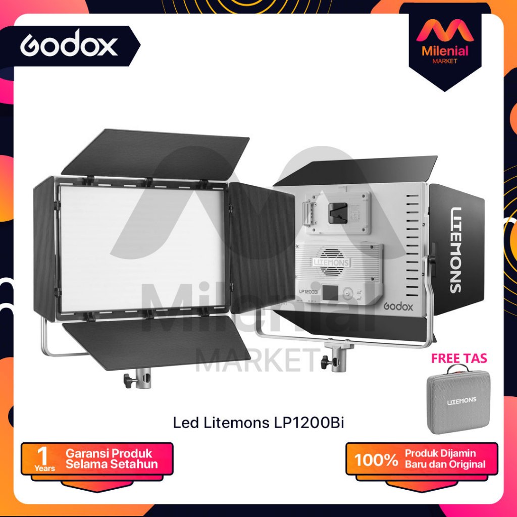 Jual Godox Litemons LP1200Bi Bi-Color LED Light Panel LP 1200Bi ...
