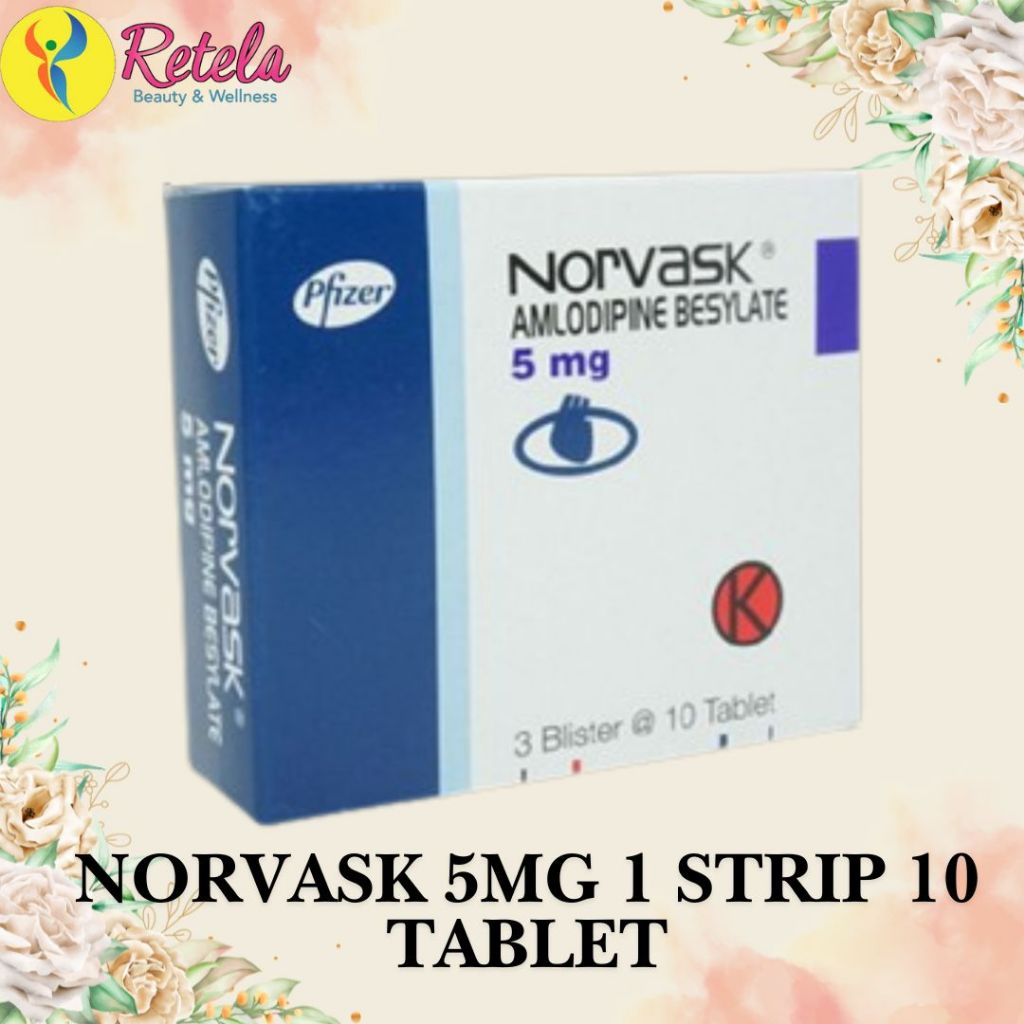 Jual NORVASK 5MG 1 STRIP 10 TABLET | Shopee Indonesia