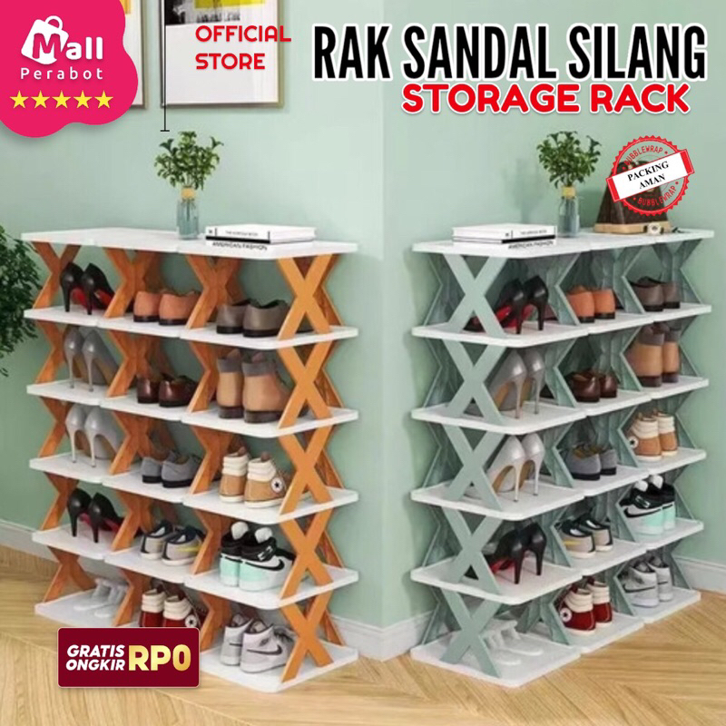 Jual Mall Perabot | Rak Sepatu Sendal X 4 / 5 Susun Tempat Sandal ...