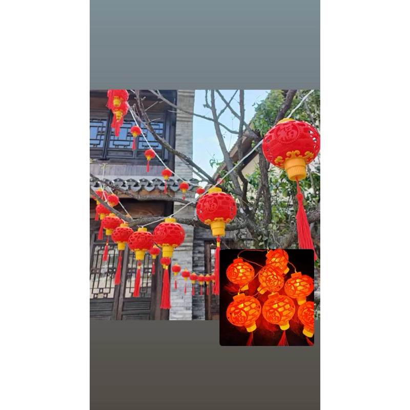 Jual Lampu led tumbrl deret lampion imlek / lampu lampion LED tumbrl ...