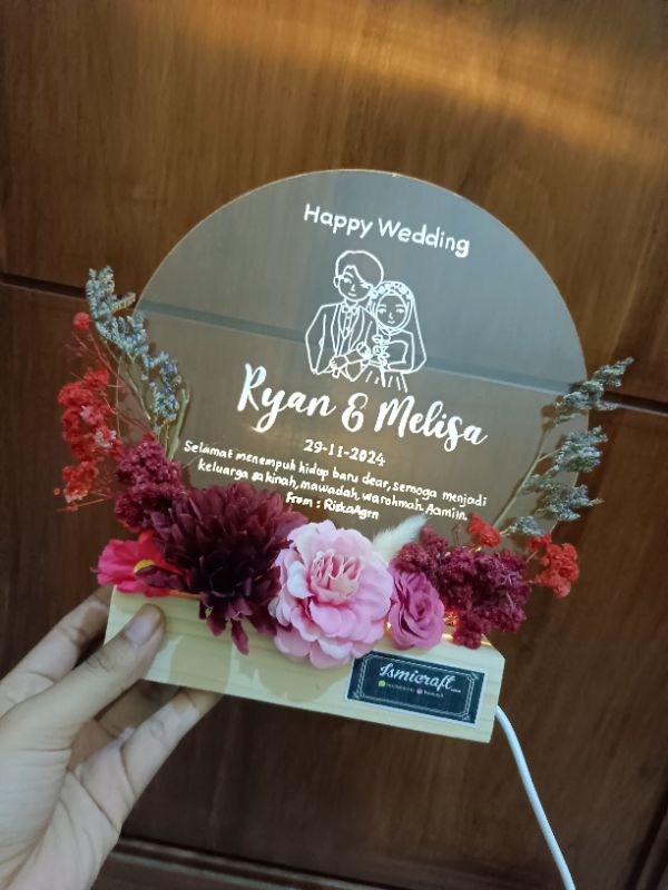Jual KADO AKRILIK Sweet akrilik hiasan + bunga aesthetic kado untuk ...
