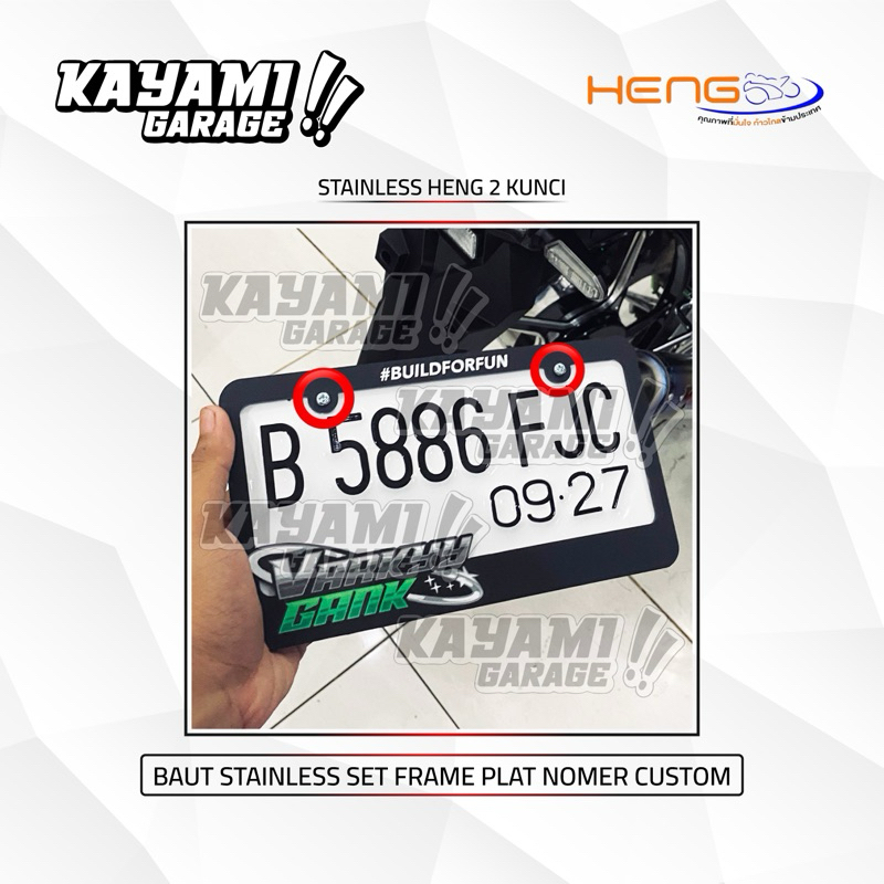 Jual Baut stainless frame plat nomer custom + Mur stainless | Shopee ...