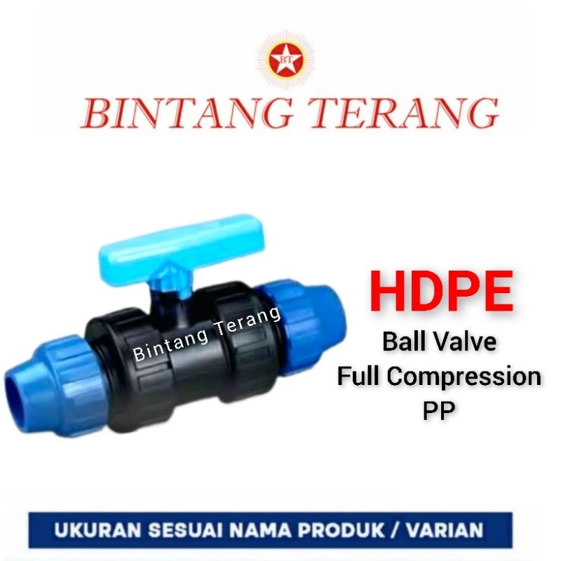 Jual Stop Kran HDPE 1" - 32 mm / Ball Valve HDPE / Ballvalve ...