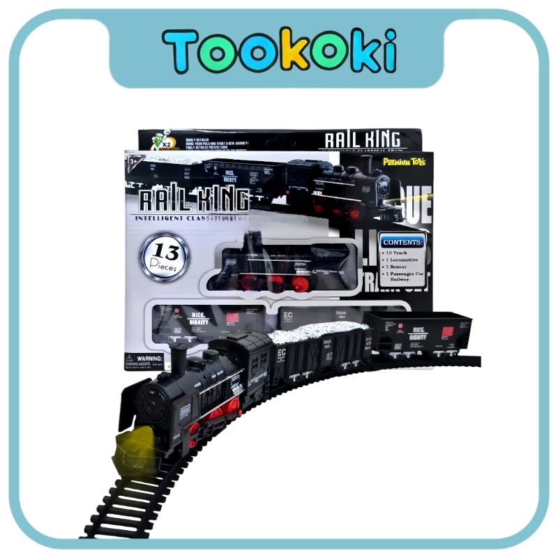 Jual Rail King 13 Pcs Set Mainan Kereta Api Edukasi Toys Railking ...