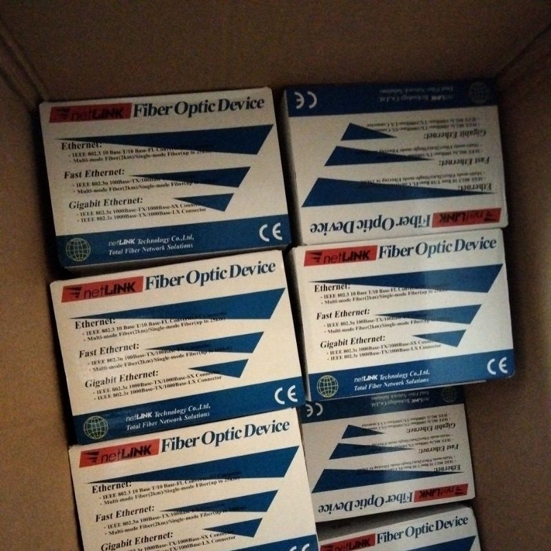 Jual Media Converter LAN to Fiber Optic HTB Netlink 3100 Fast Ethernet ...