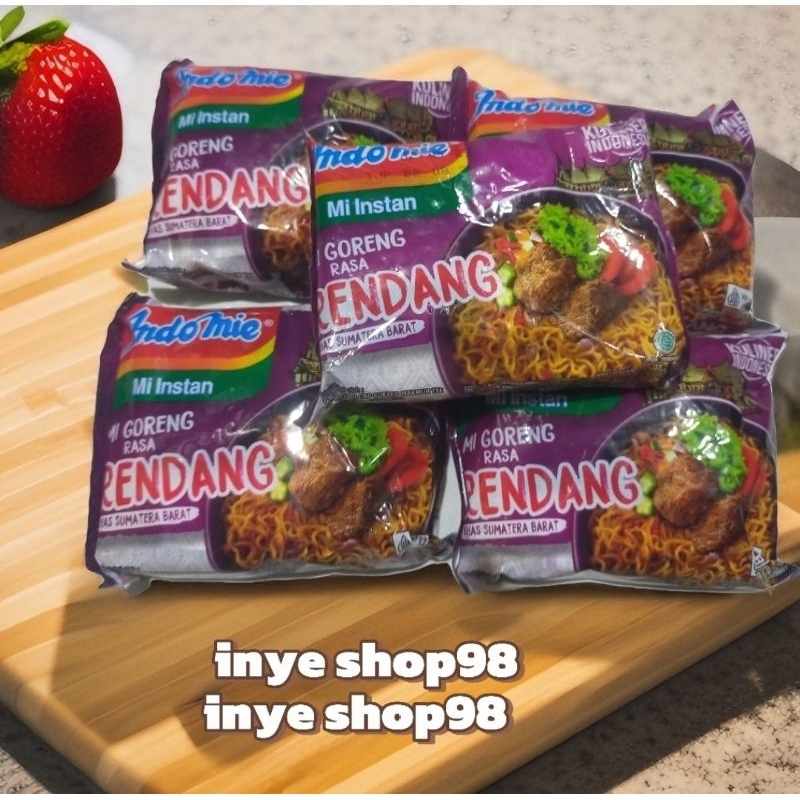 Jual 5 pcs/bungkus mie goreng rasa rendang khas sumatra Barat | Shopee ...