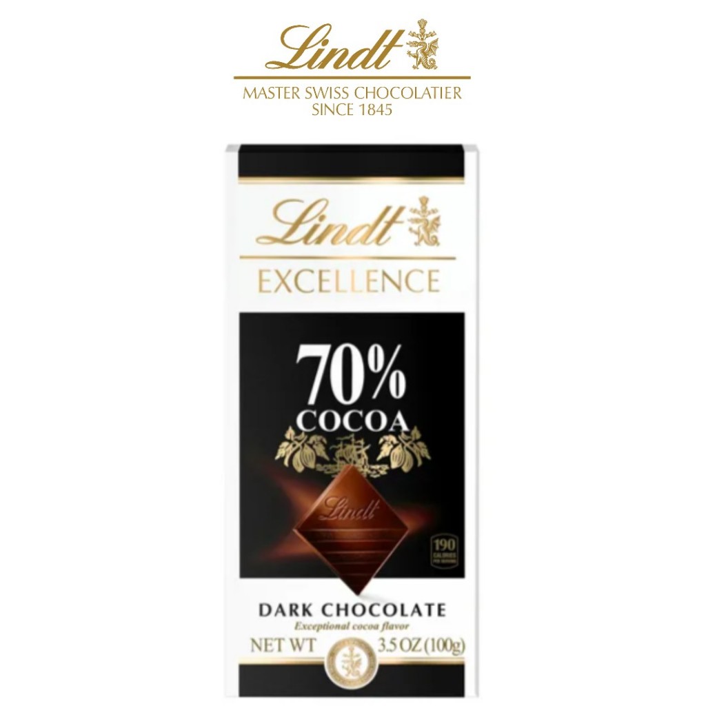 Jual LINDT EXELLENCE DARK COCOA 70% 100gr Chocolate Original Cokelat ...