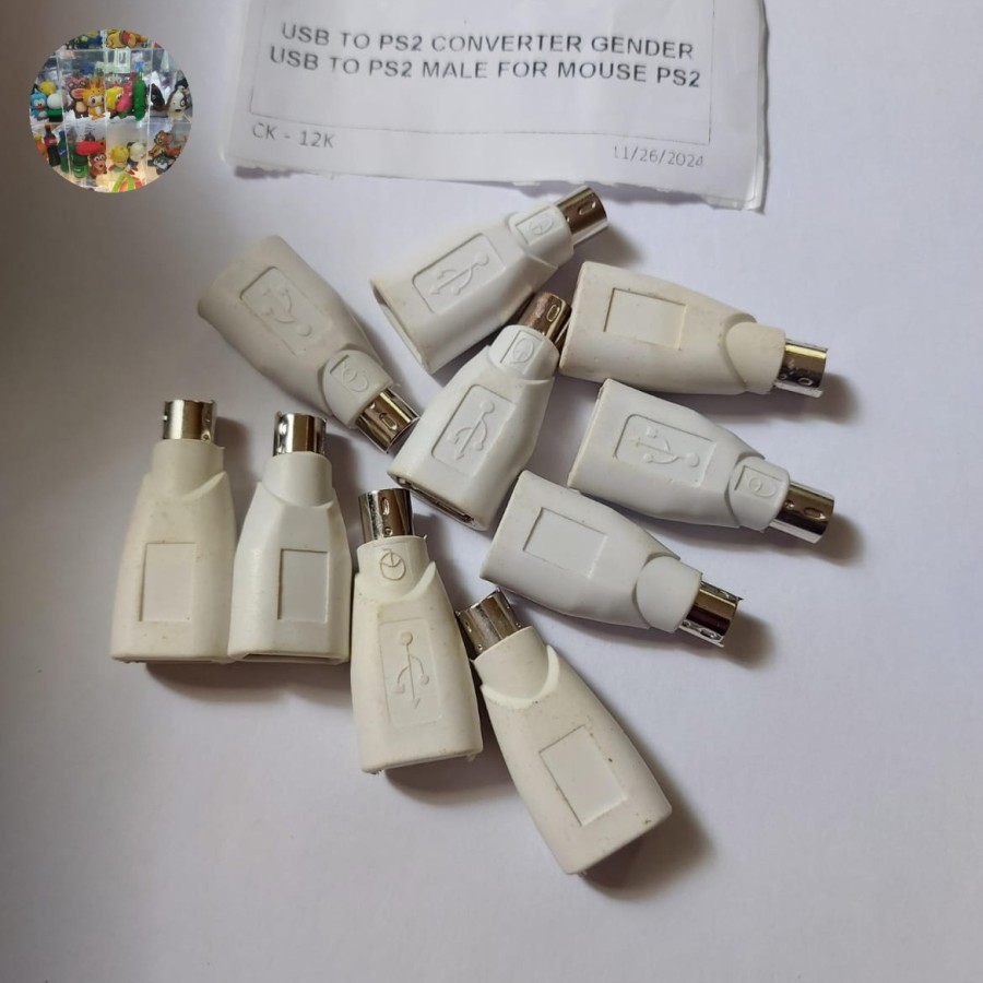 Jual USB TO PS2 CONVERTER GENDER USB TO PS2 MALE FOR MOUSE PS2 | Shopee Indonesia