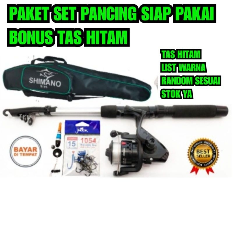 Jual Paket set pancing Lengkap Plus Tas Alat pancingan Lengkap | Shopee ...
