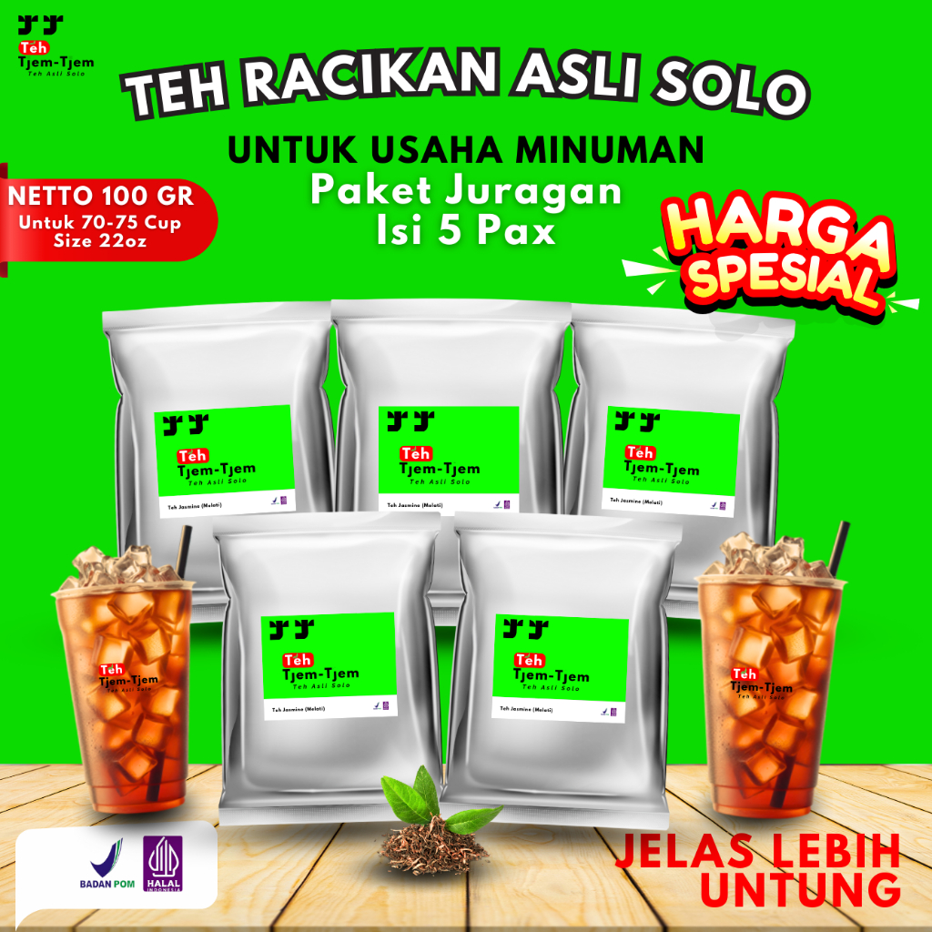 Jual Teh Tjem-Tjem - Paket Juragan Isi 5 Pack Teh Solo Wasgitel ...