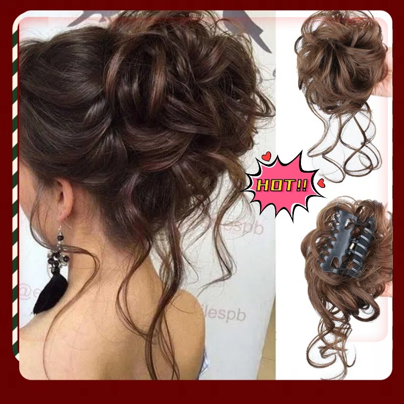 Jual Rambut palsu wanita jepit Rambut Palsu wig jepit rambut korea ...