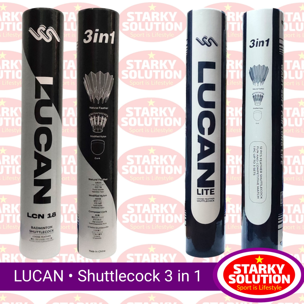Jual Shuttlecock LUCAN 3 in 1 Badminton Kok Bulutangkis Kock 3 in 1 ...
