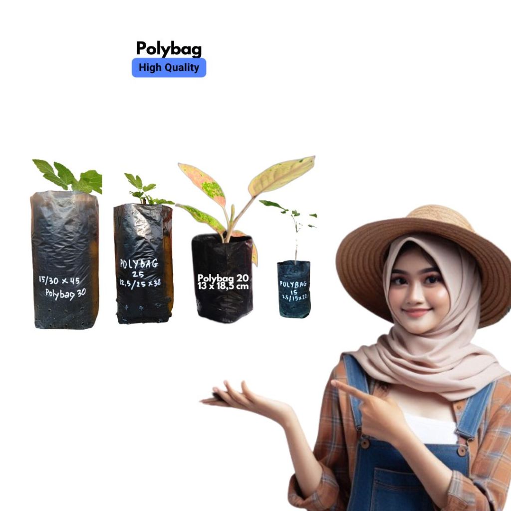 Jual Polybag Plastik Polibag Berat 1000 gram untuk Semai Bibit Tanaman ...