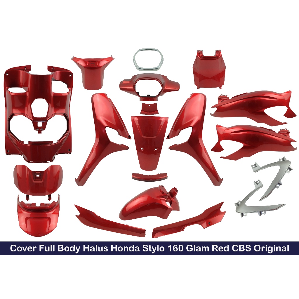 Jual Cover Full Body Halus Honda Stylo 160 Merah Maroon Fullset Body ...