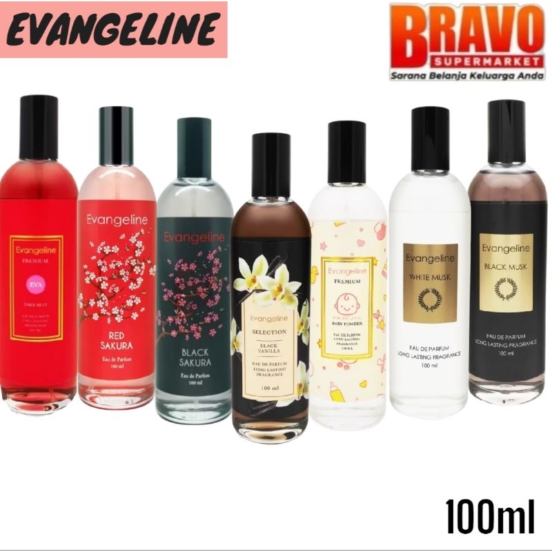 Jual Parfum Evangeline // Black Vanilla // Bakkarat//Baby Powder //Red ...